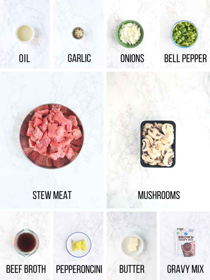 Stovetop Braised Beef Tips with Gravy | The Cooking Bride