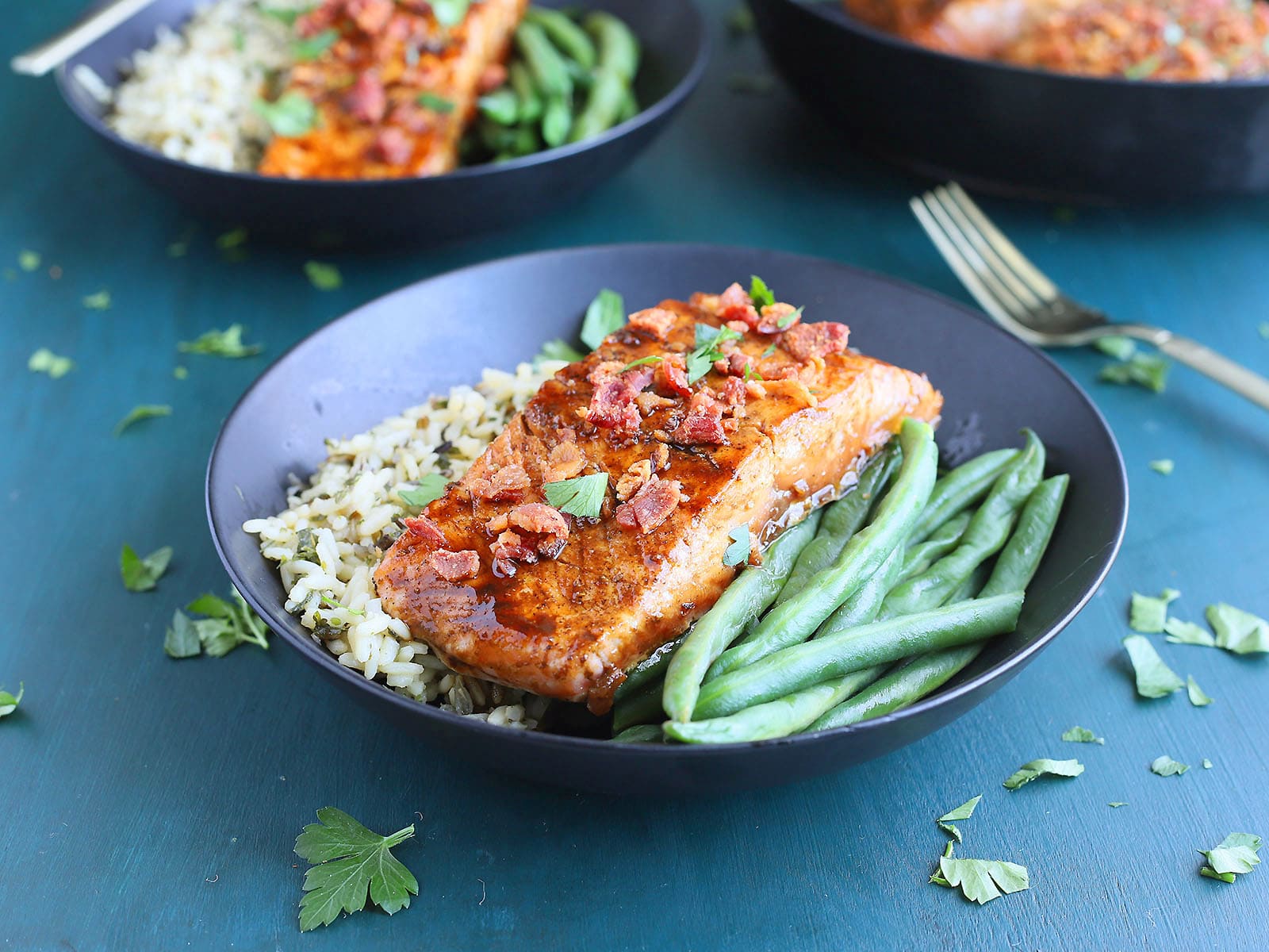 Molasses Glazed Cast Iron Salmon + VIDEO | The Cooking Bride