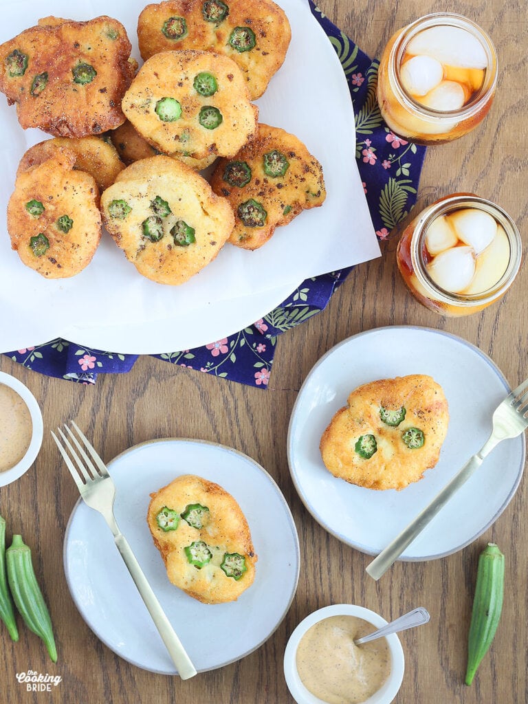 Okra Hoe Cakes | The Cooking Bride