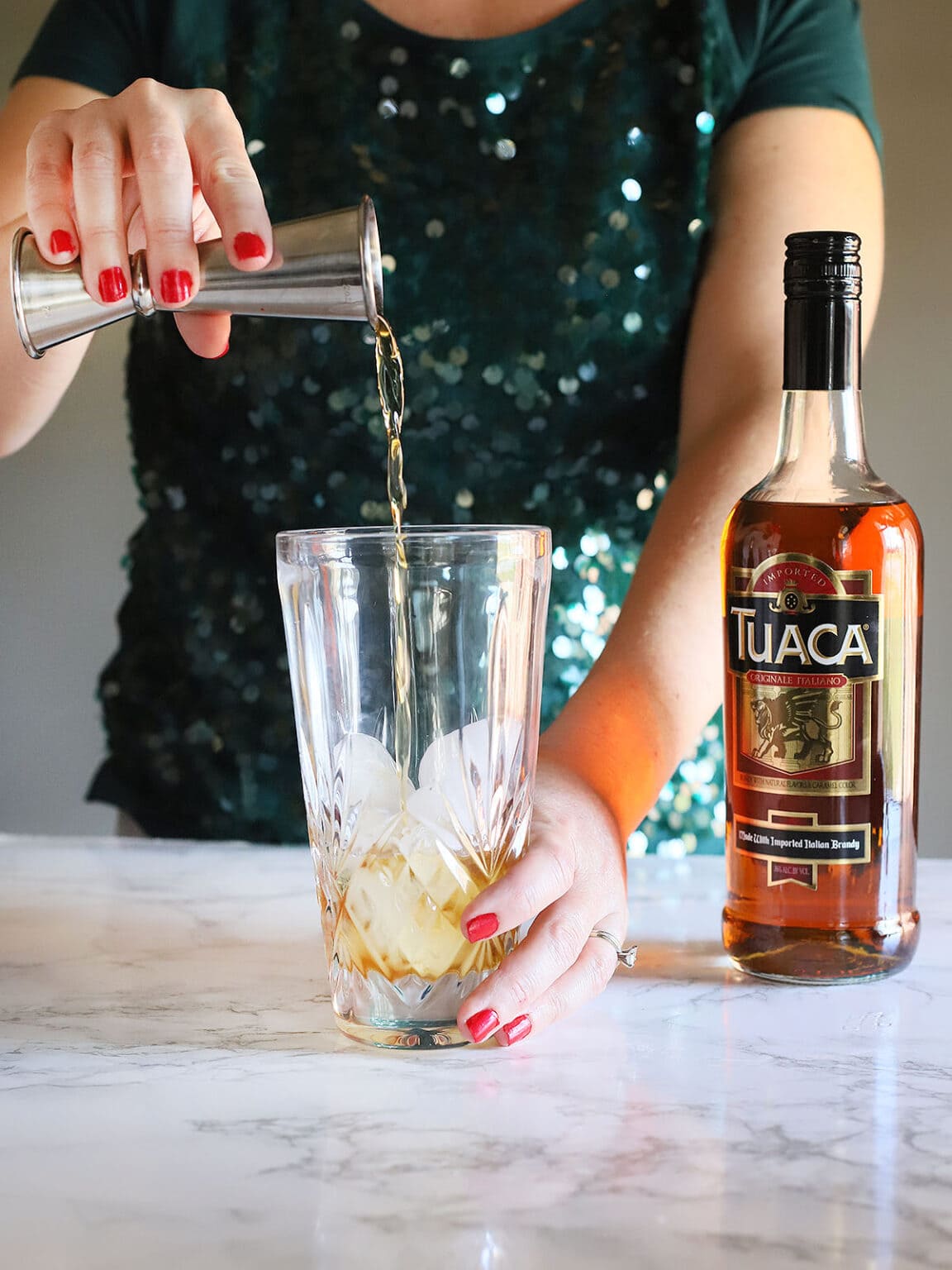 Tropical Tuaca Pineapple Martini Cocktail Recipe | The Cooking Bride