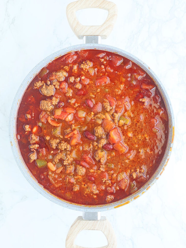 Hearty Cowboy Chili Recipe with Ground Beef and Beans | The Cooking Bride