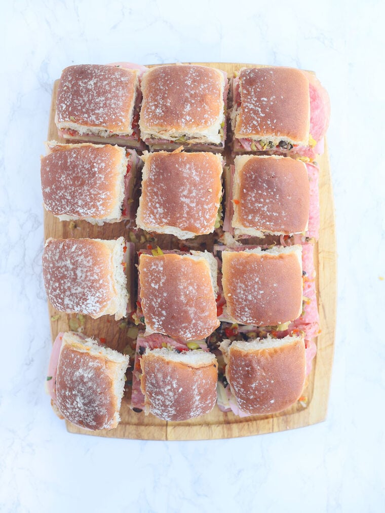 Mini Muffuletta Sandwiches | The Cooking Bride