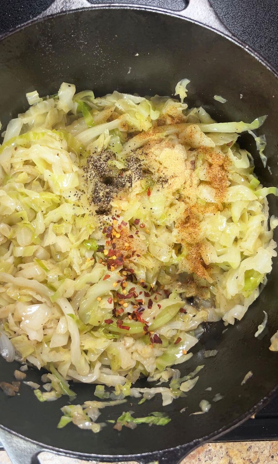 Southern Fried Cabbage with Smoked Sausage and Bacon | The Cooking Bride