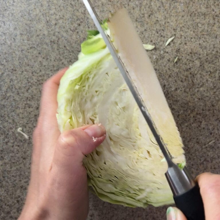 Southern Fried Cabbage with Smoked Sausage and Bacon | The Cooking Bride