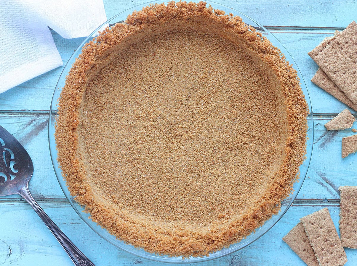 Three Ingredient No Bake Graham Cracker Pie Crust